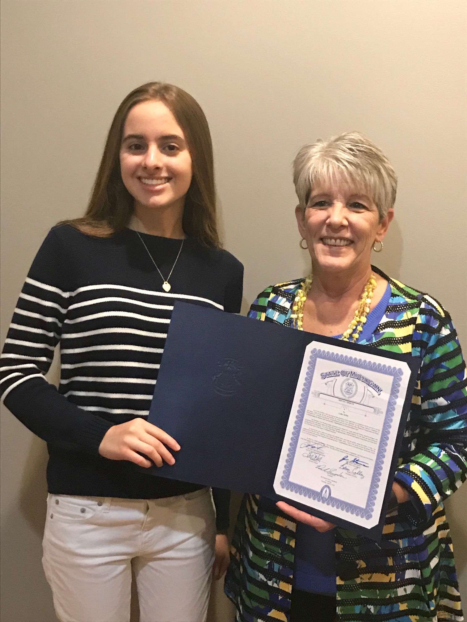 My Writing Student Honored by State of Michigan! – 20 Minutes a Day